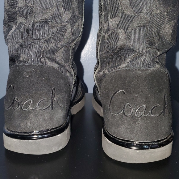 Coach | Shoes | Coach Nikole Signature Shearling Boots | Poshmark